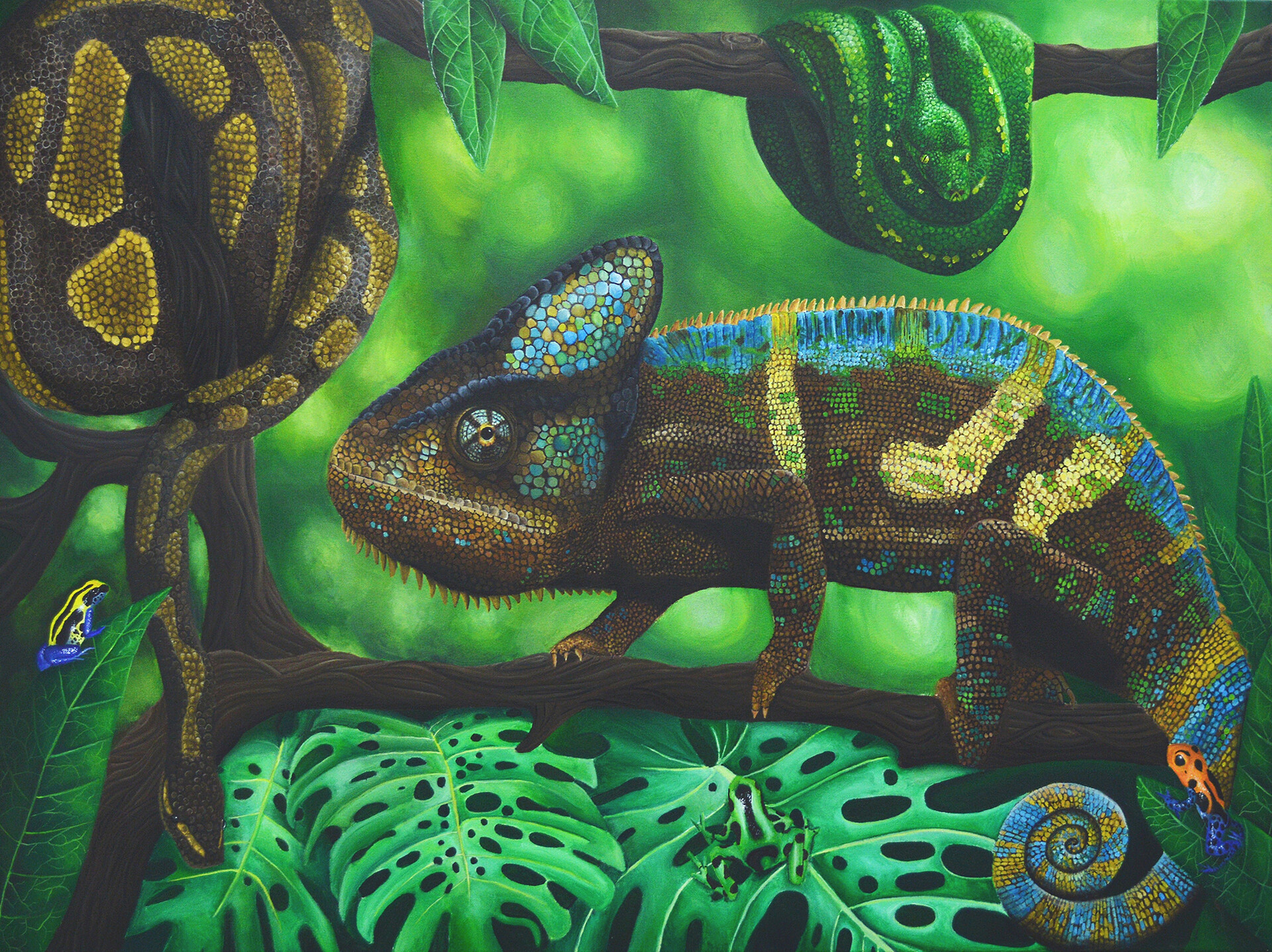 ArtStation - Reptile Painting