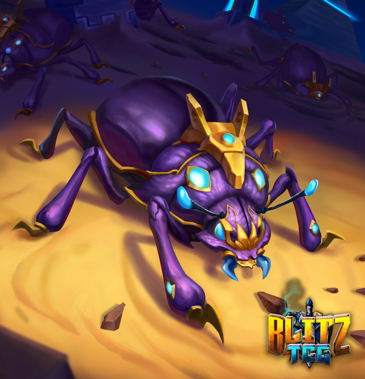 ArtStation - Scarab Beetle Swarm - Blitz TCG - The Old Kingdom