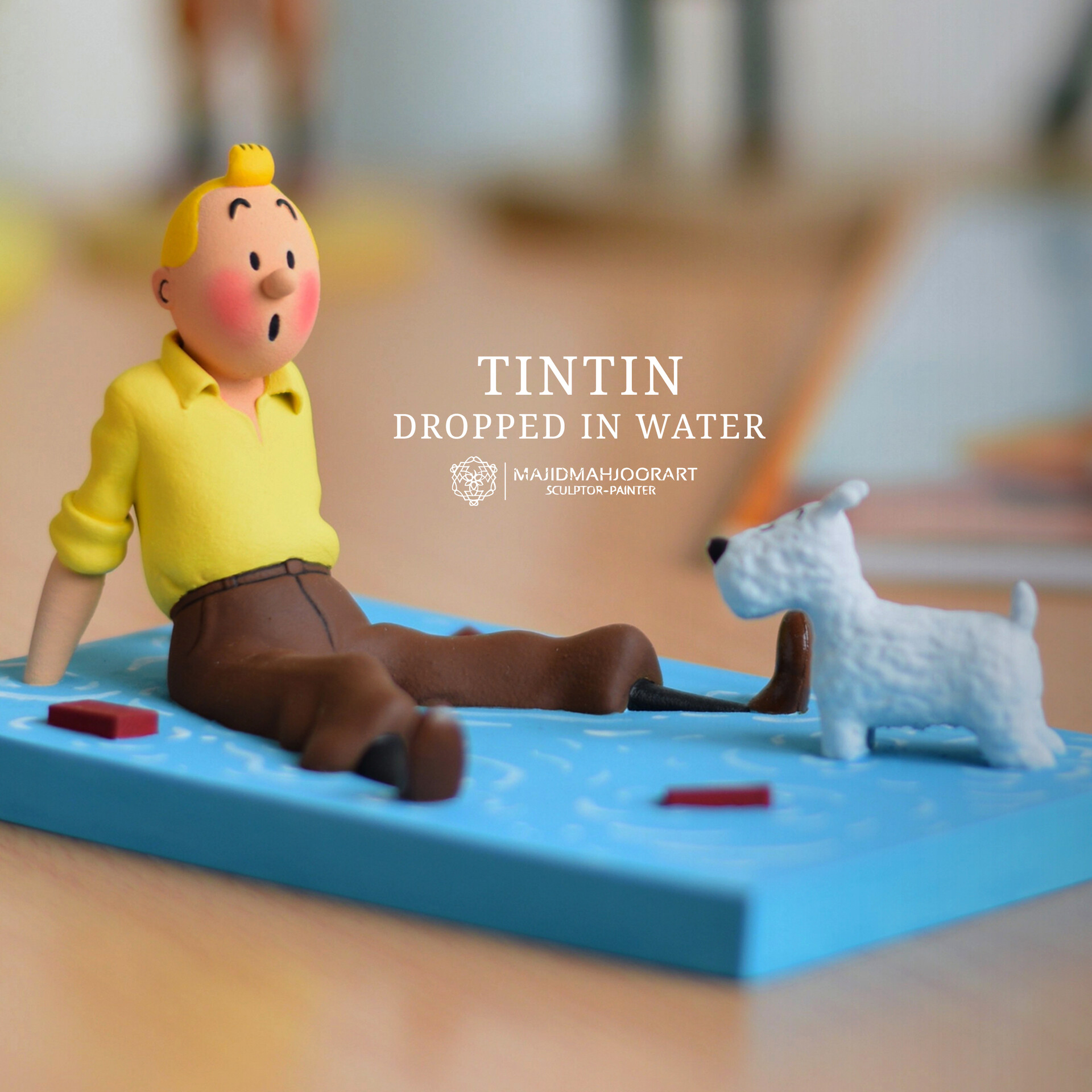 ArtStation - TINTIN dropped in water Figure 3D model