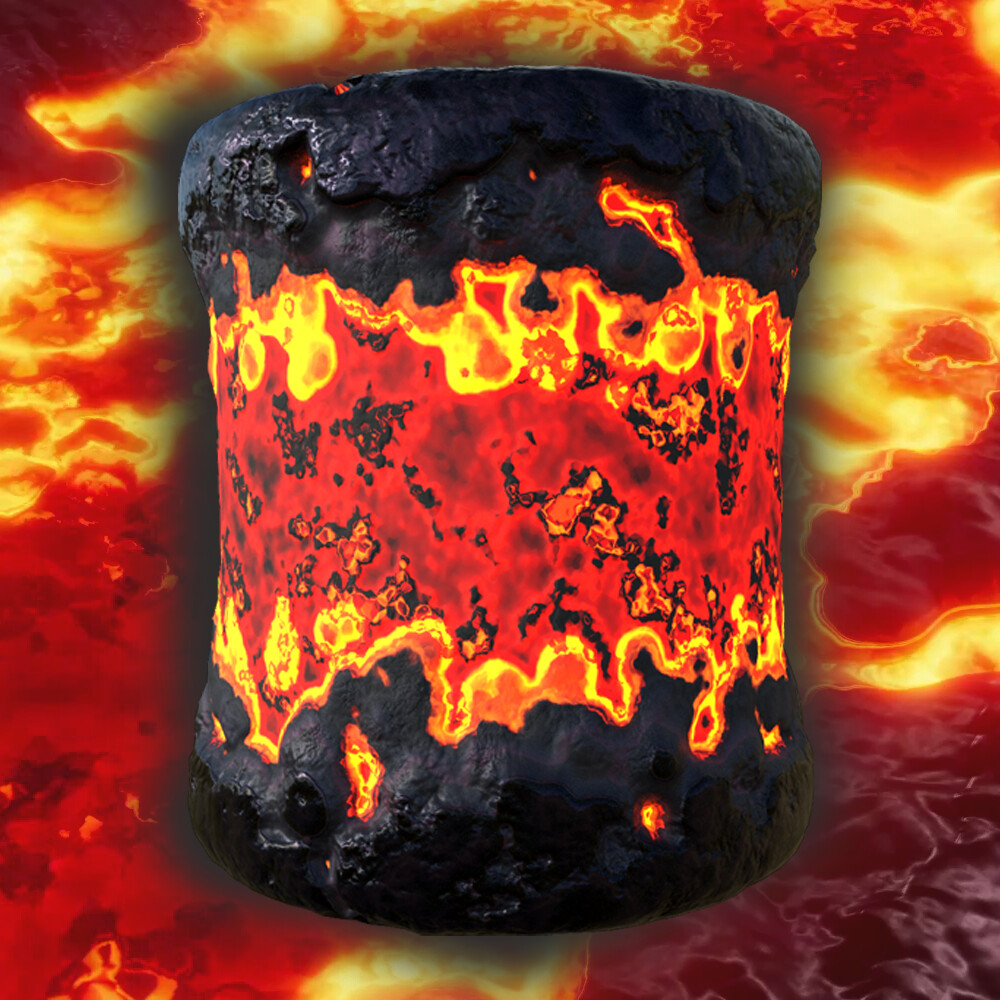 ArtStation - Magma Texture and its flowmap