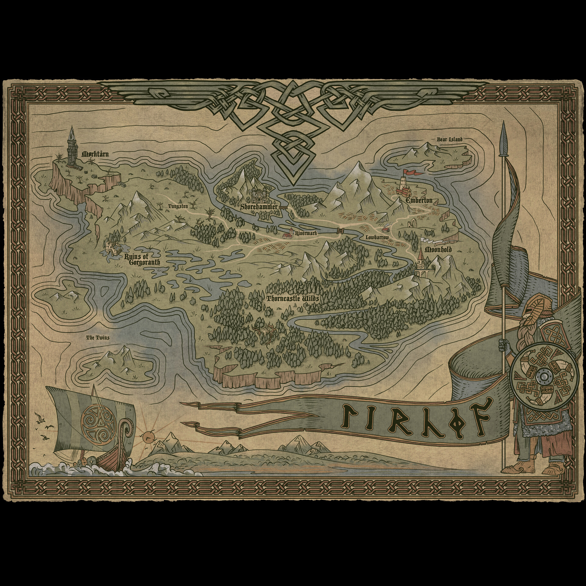 ArtStation - Map of Lyrkja