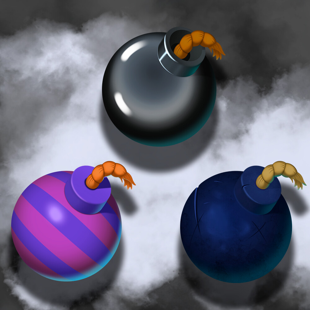 ArtStation - Bomb icons. Casual graphics