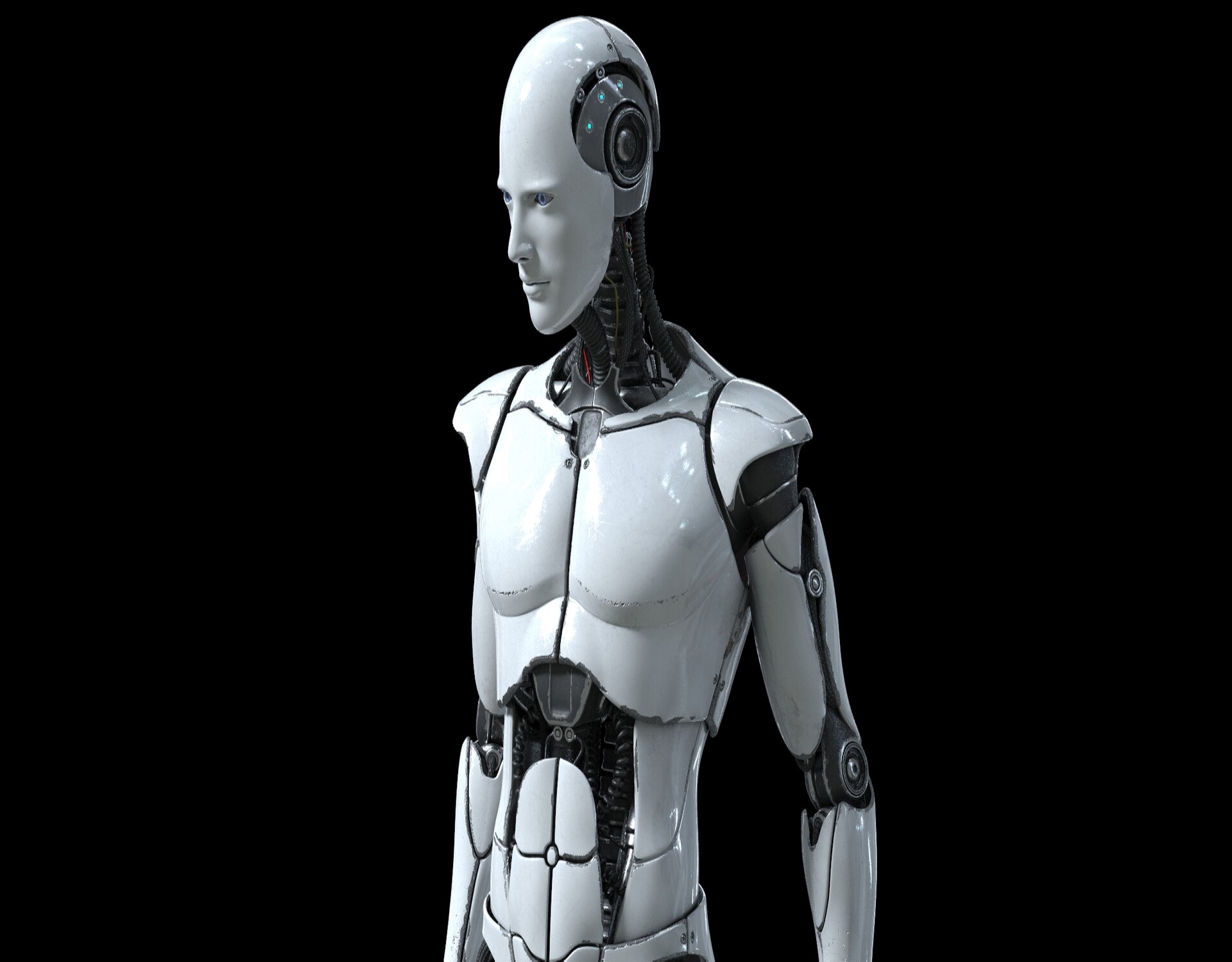ArtStation - 3d Robotic male model