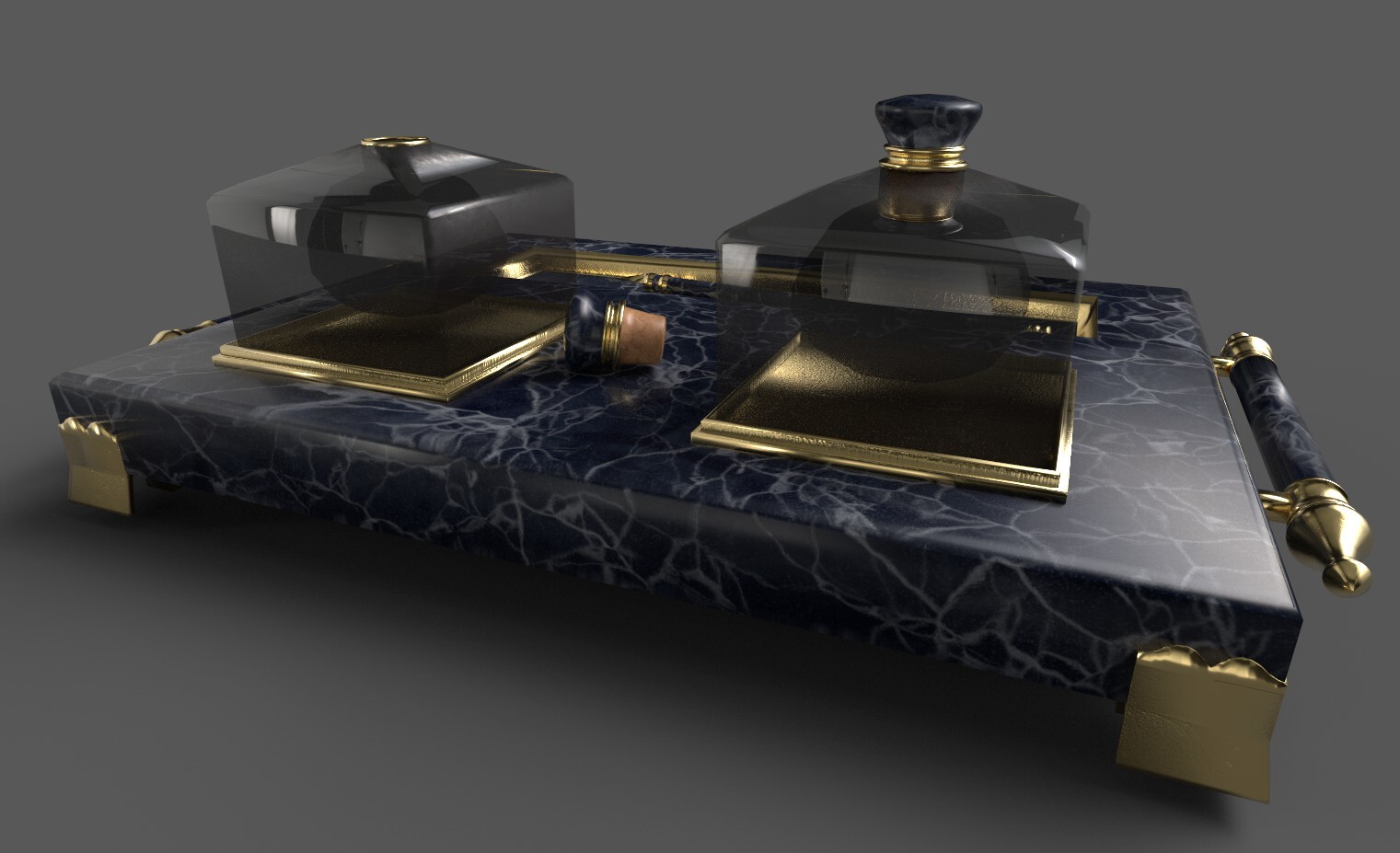 ArtStation - Early 19th Century Ink Stand