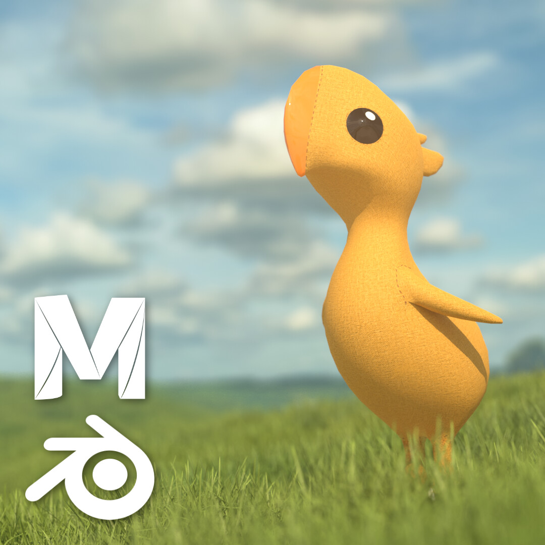 ArtStation - Low-poly Chocobo Hatchling