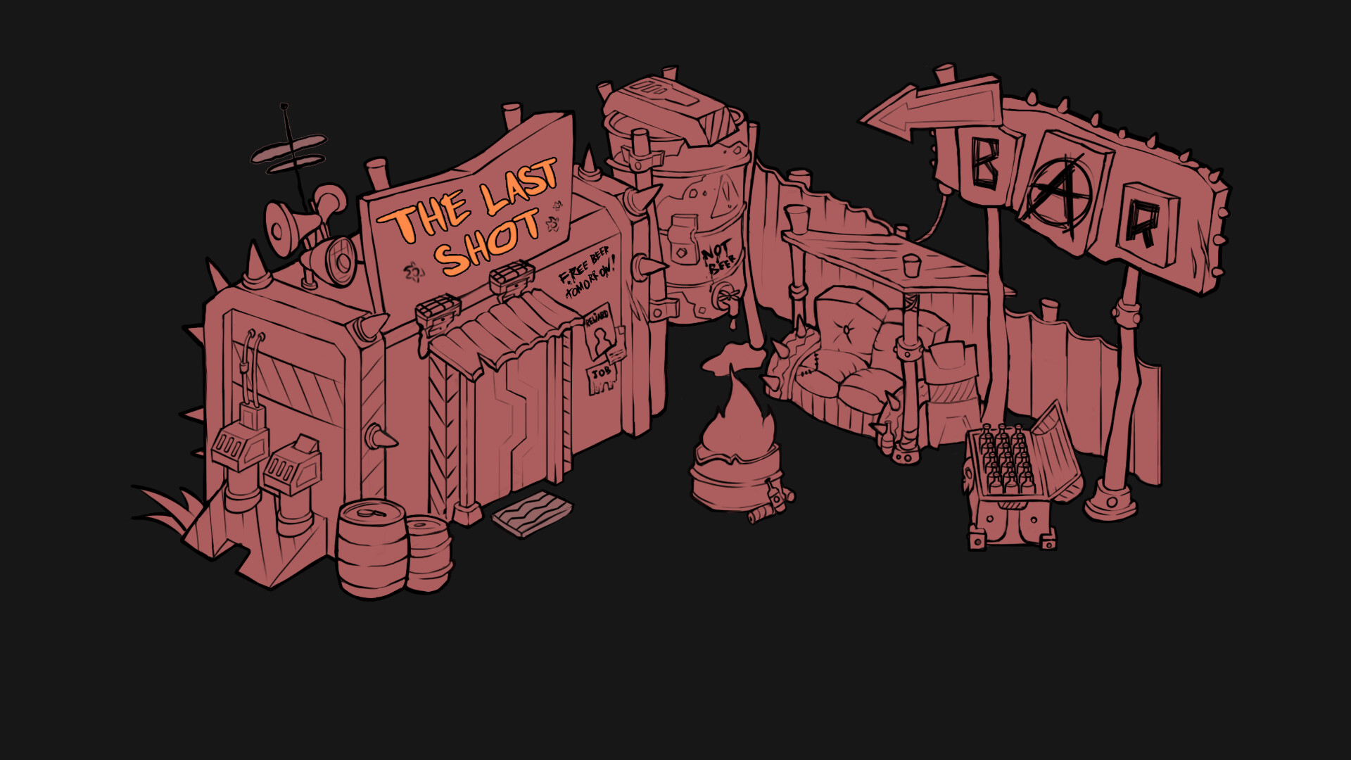 ArtStation - The Last Shot Raider Bar