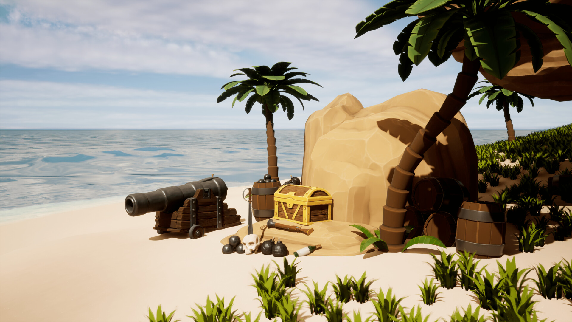 ArtStation - Stylized Pirate Island