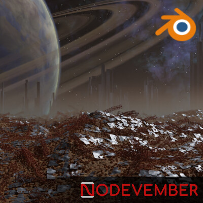 ArtStation - Nodevember 2022 Day 1-2 Space Junkyard