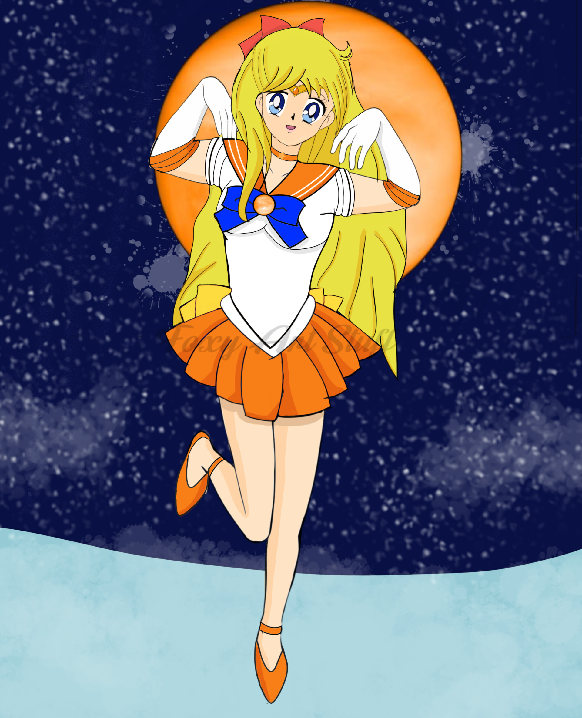 ArtStation - My Drawing of Sailor venus