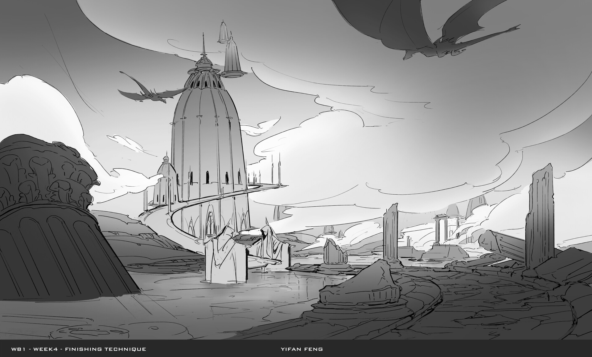 ArtStation - Recent world building practice