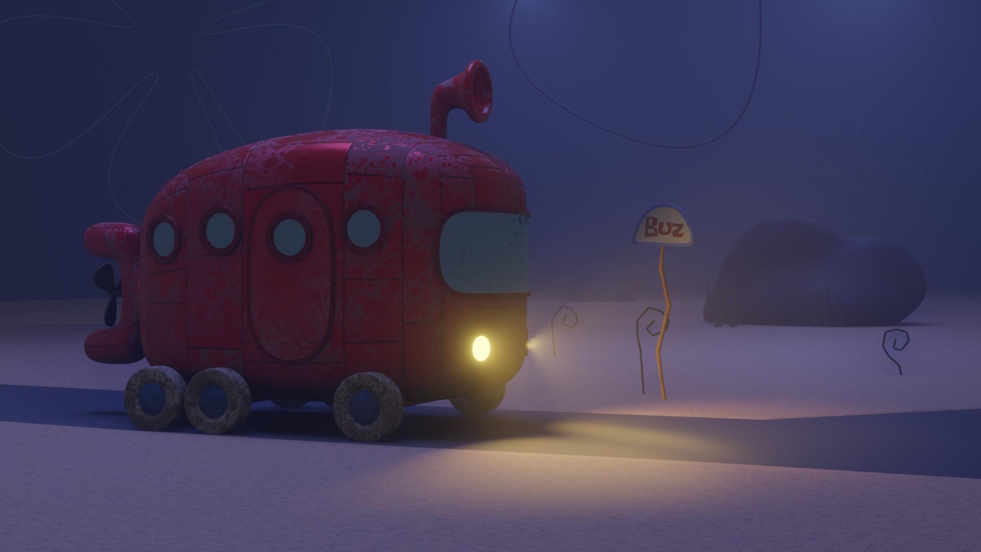 ArtStation - Sponge Bob Bus