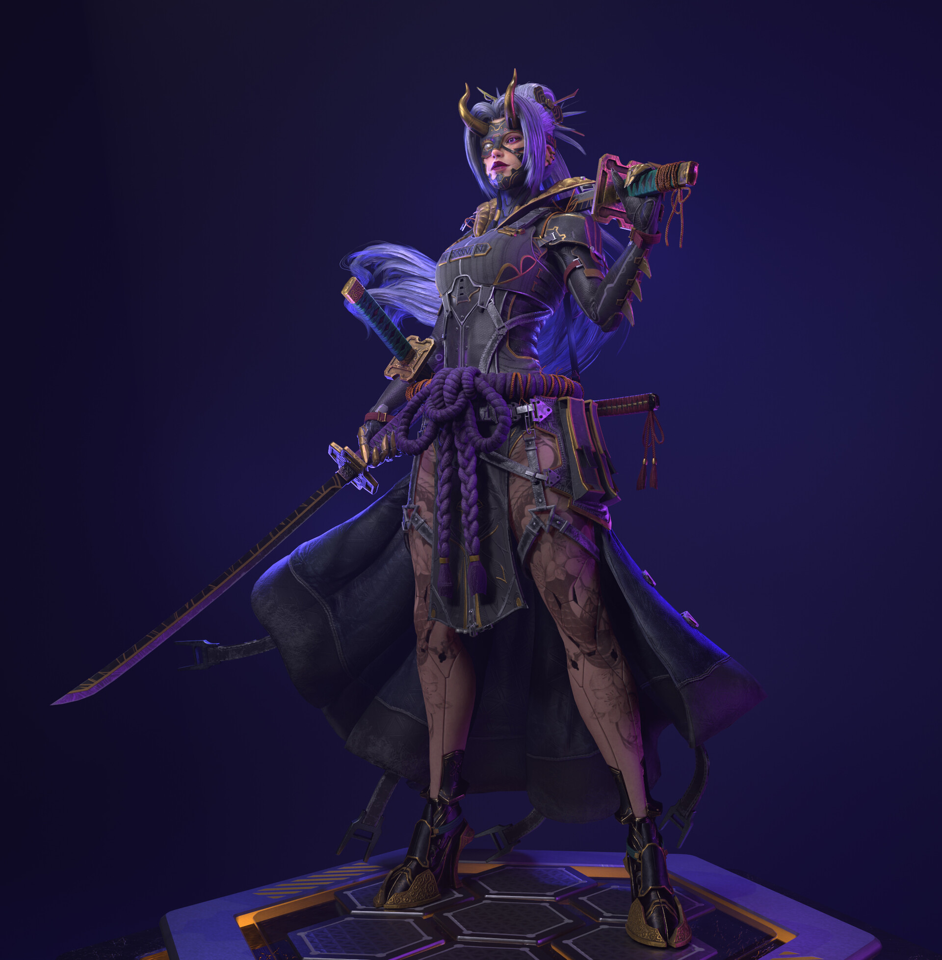 ArtStation - Cyber-Shinobi - Character Game Art