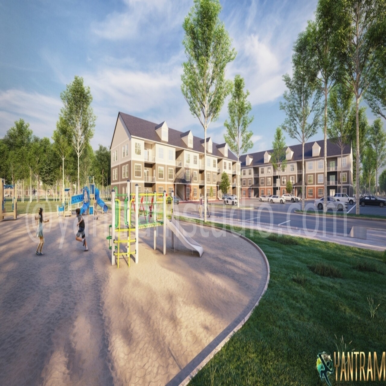 ArtStation - 3D Architectural Rendering Companies designs apartment in California