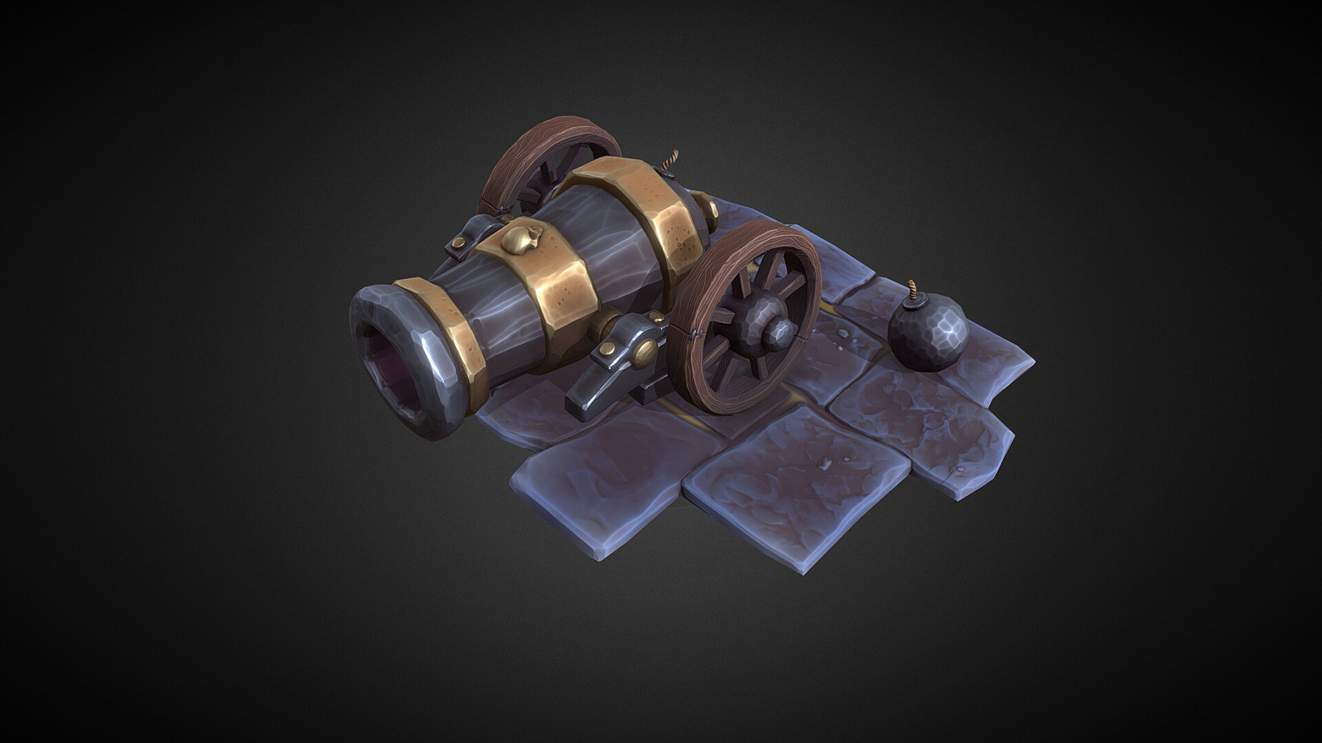 ArtStation - Stylized cannon