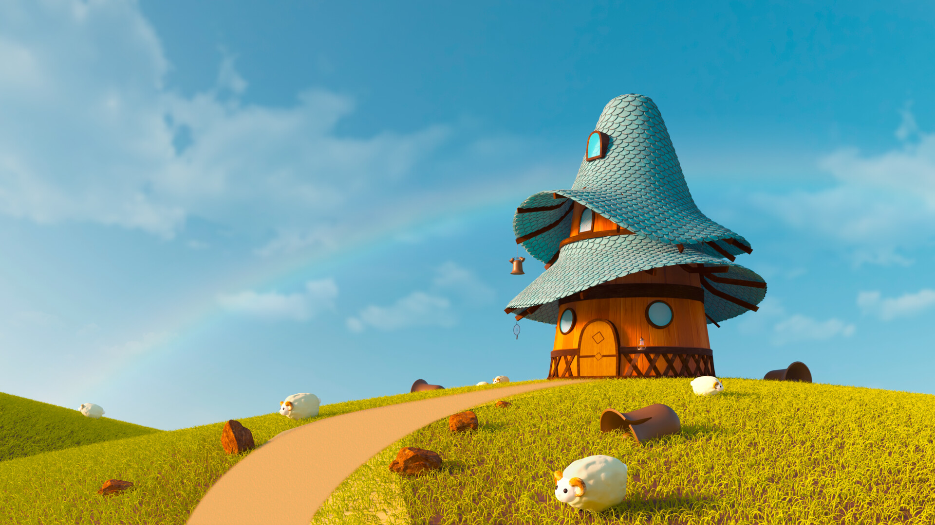 ArtStation - Stylized Fantasy Hut