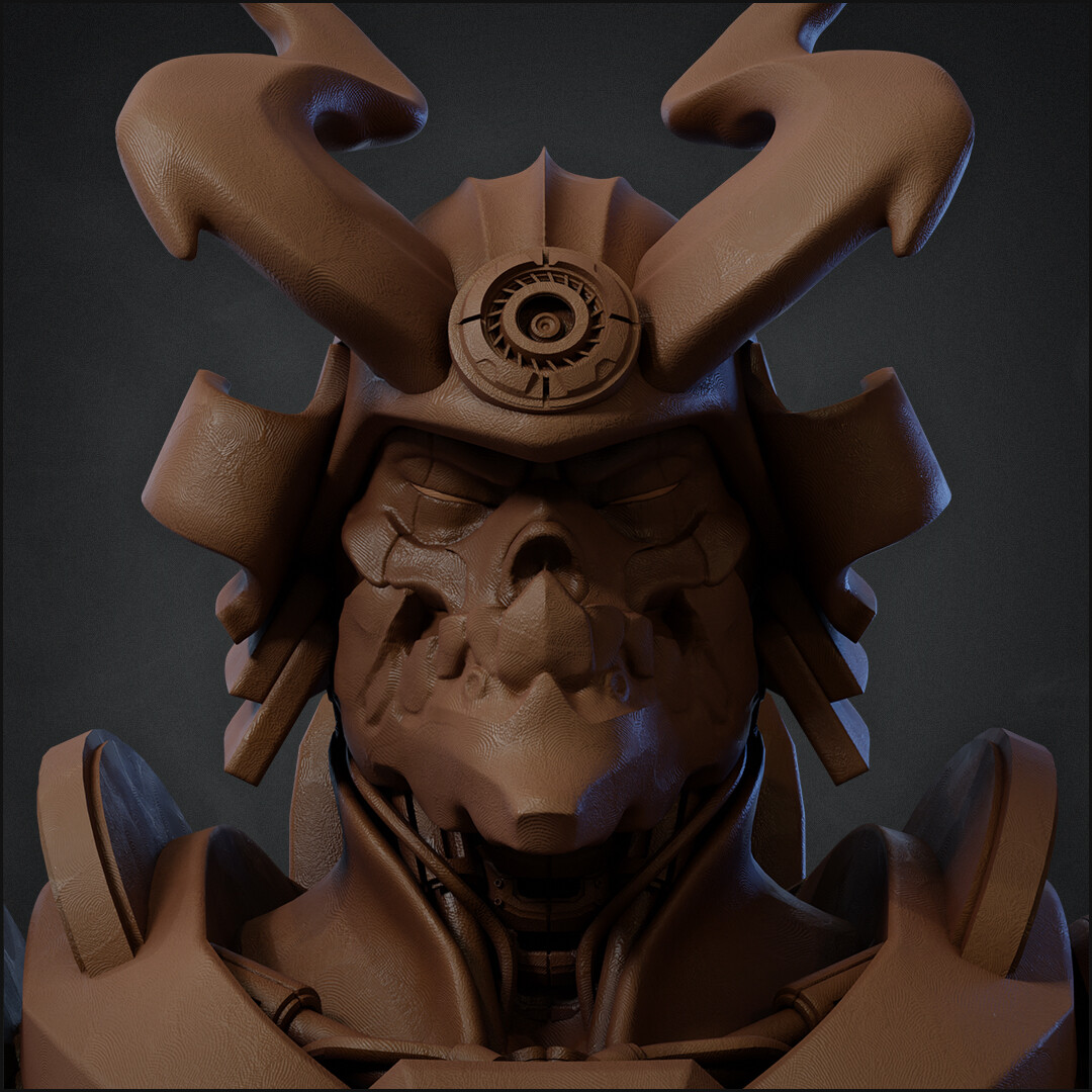 ArtStation - Cyber Samurai - Concept