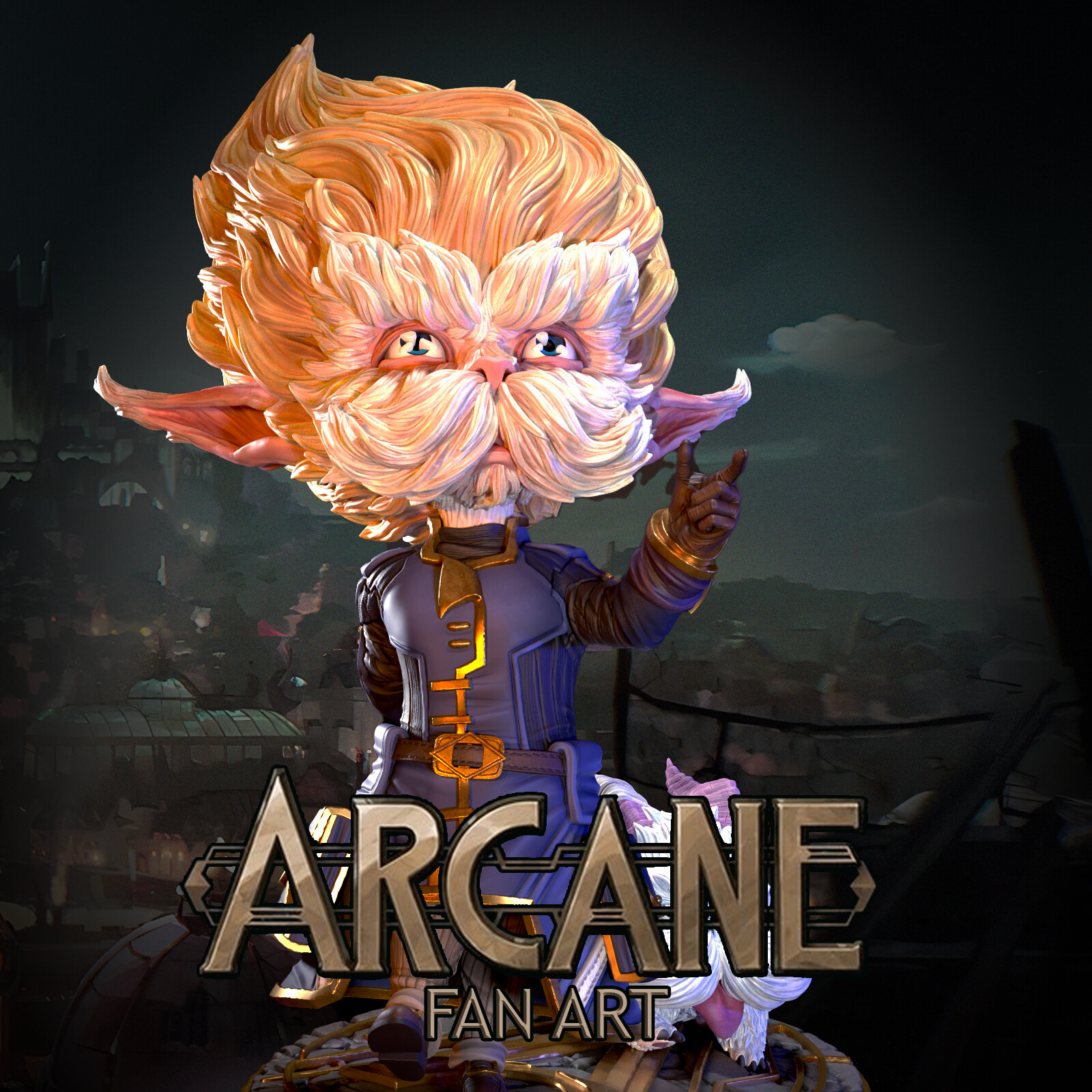ArtStation - Arcane Fanart - Heimerdinger 3d print model