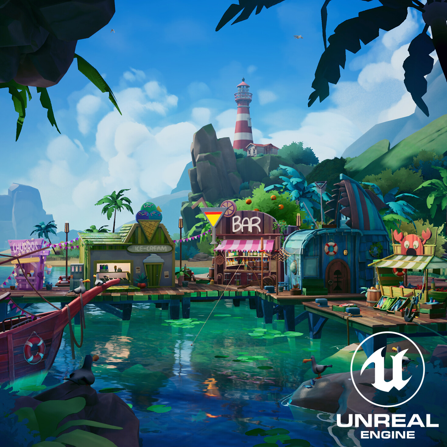 ArtStation - Seagull's bay - Harbor - Unreal Engine