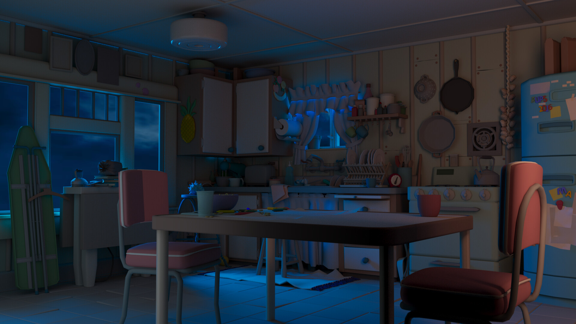 ArtStation - Kitchen pixar lighting