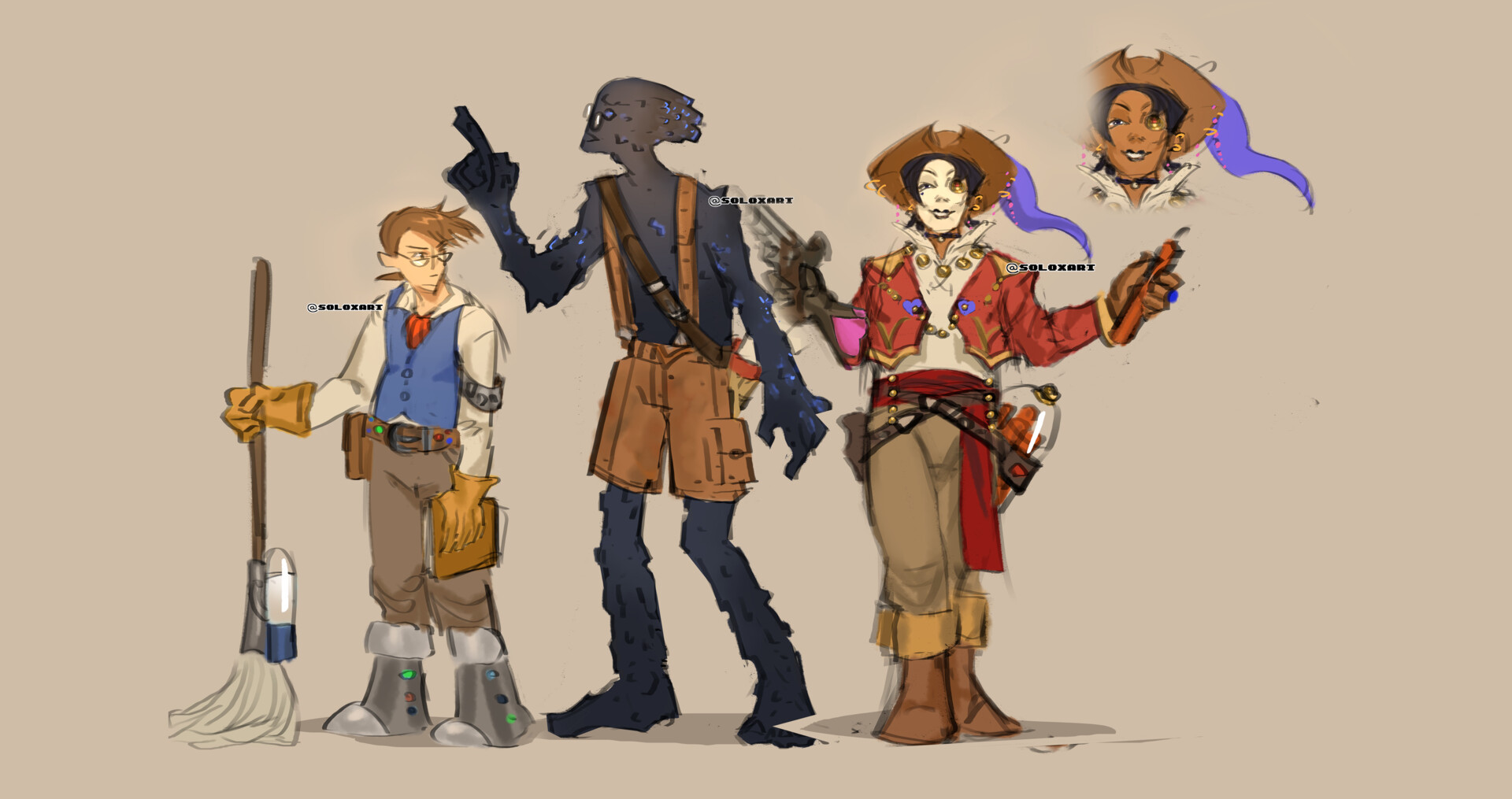 ArtStation - Space Pirates- Character Design