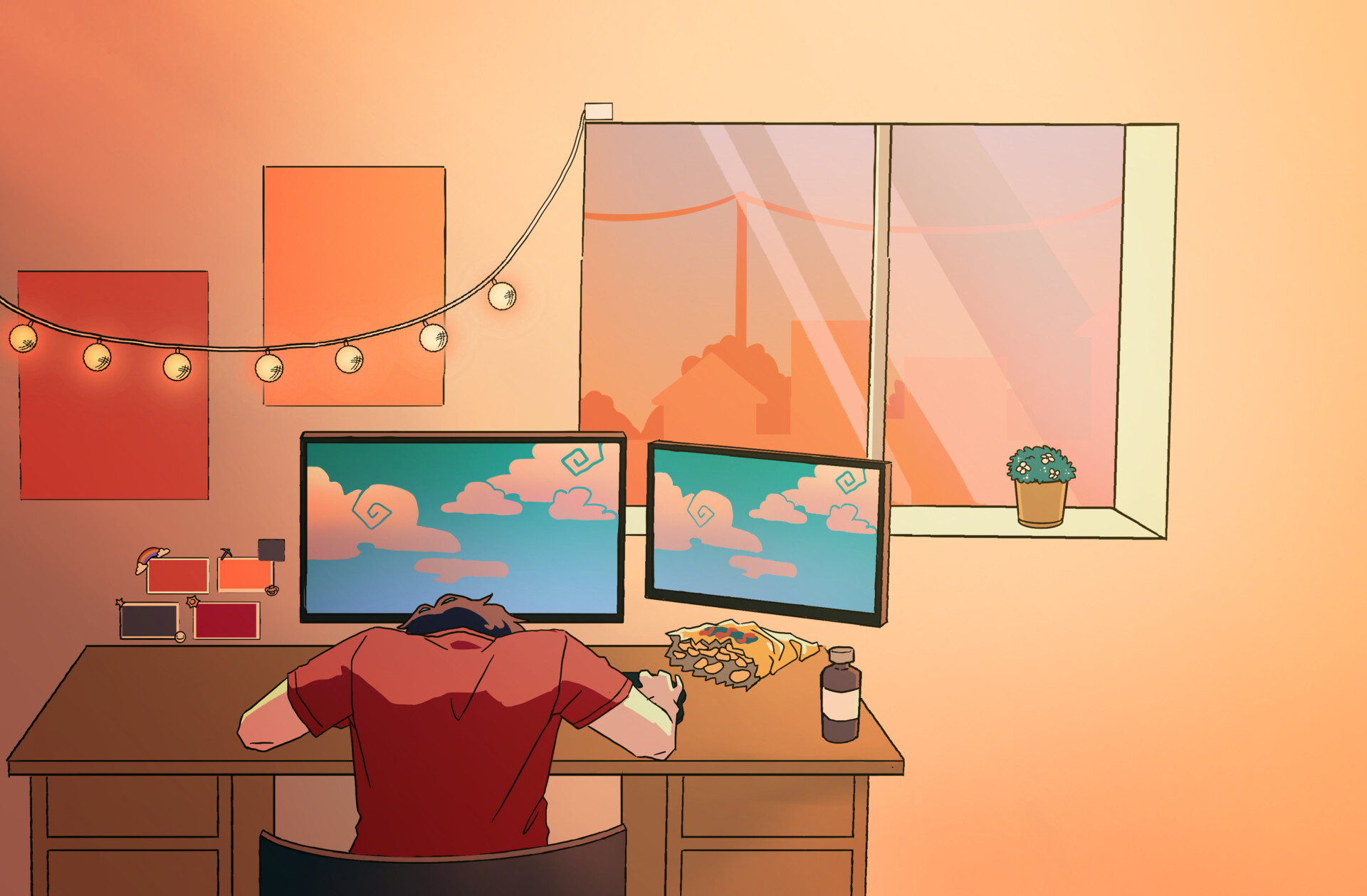 ArtStation - At Night | Animation Proyect