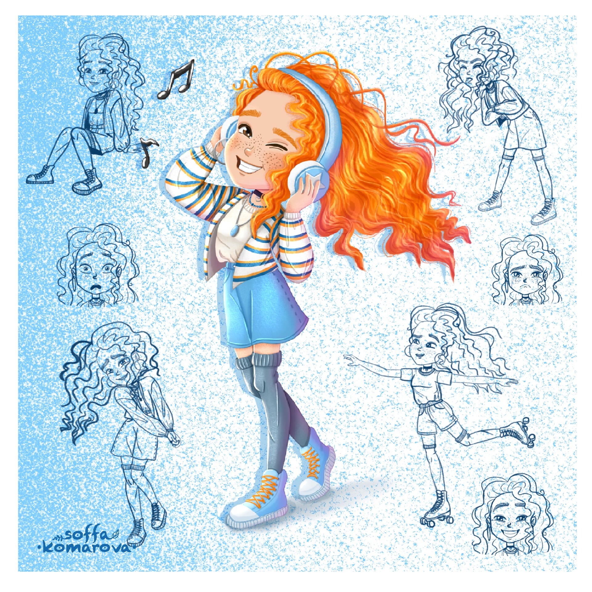 ArtStation - Teen girl character design