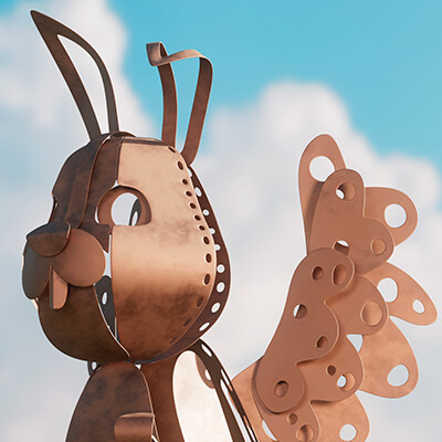 ArtStation - 3D Concept/Layout : Metal Statue (IRL)