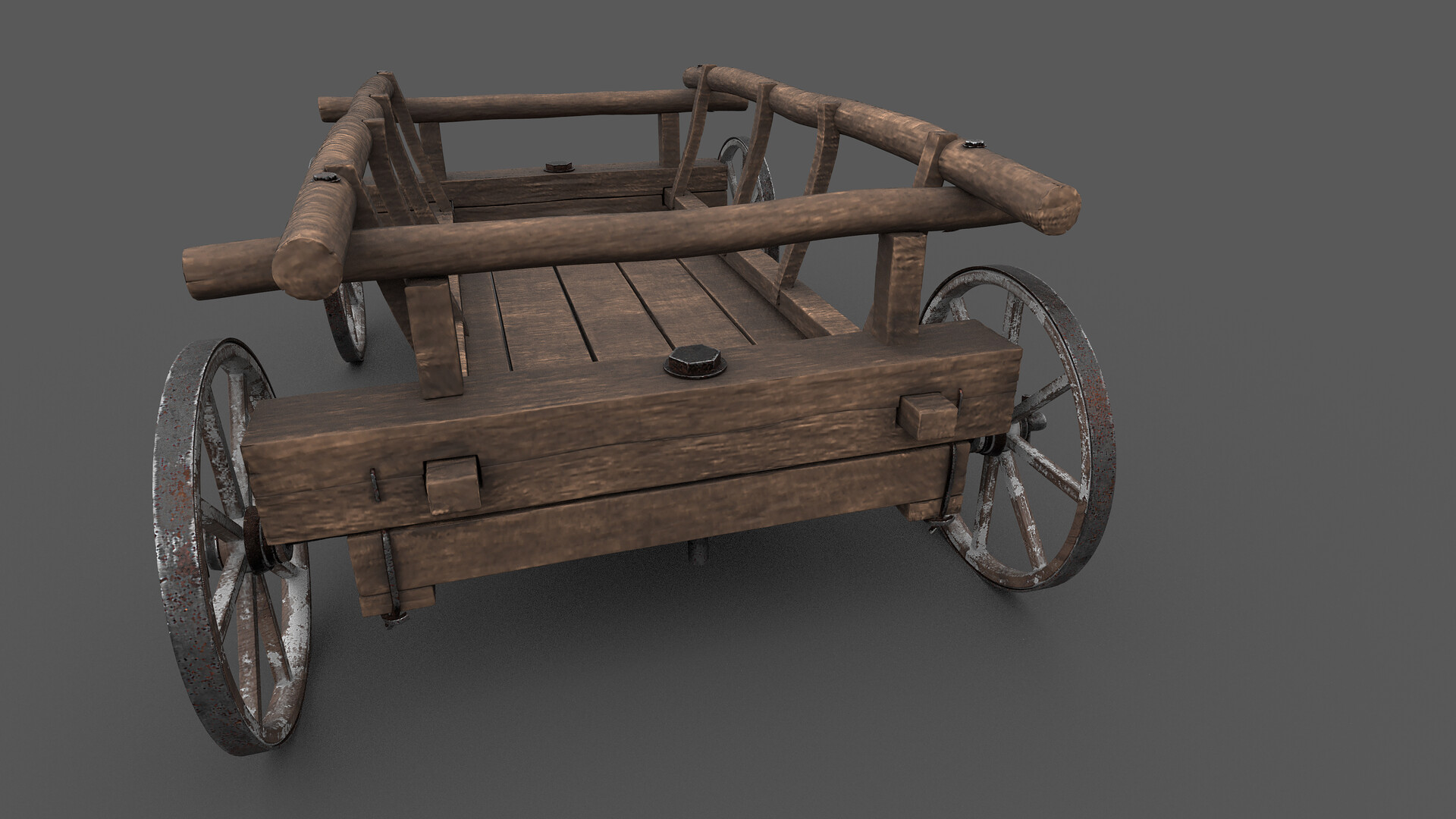 ArtStation - Old village cart/Blender