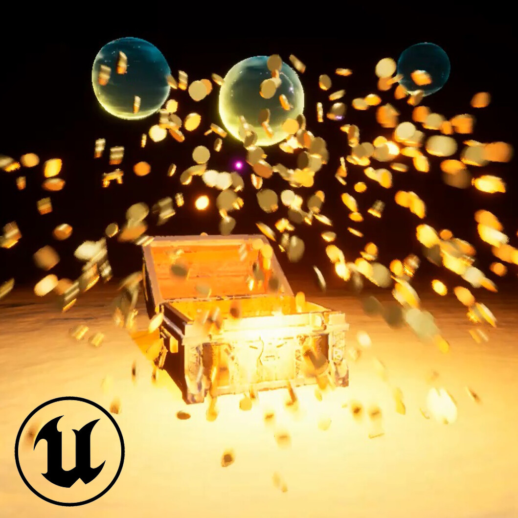 ArtStation - Treasure chest VFX