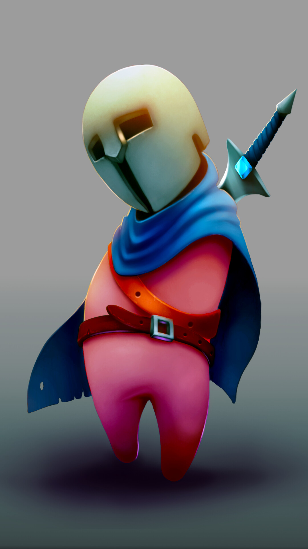 ArtStation - Basic chibi armles knight cocept