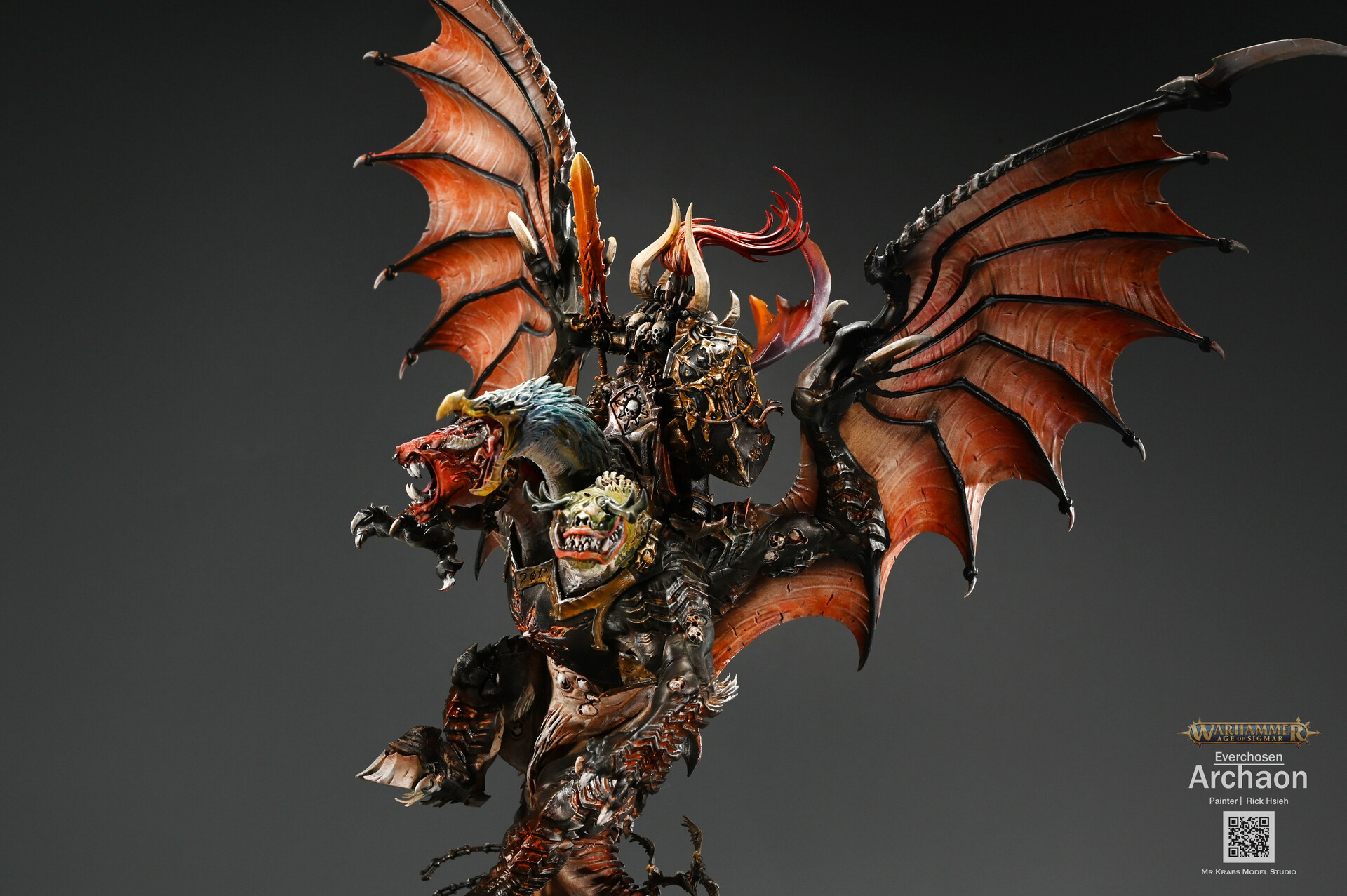 ArtStation - Warhammer 戰棋 Everchosen Archaon by 塗裝 蟹佬