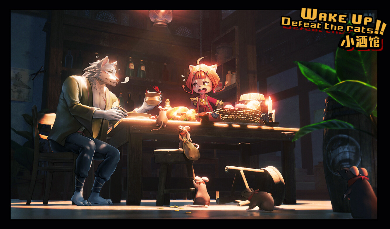 ArtStation - Otherworldly Werewolf Samurai