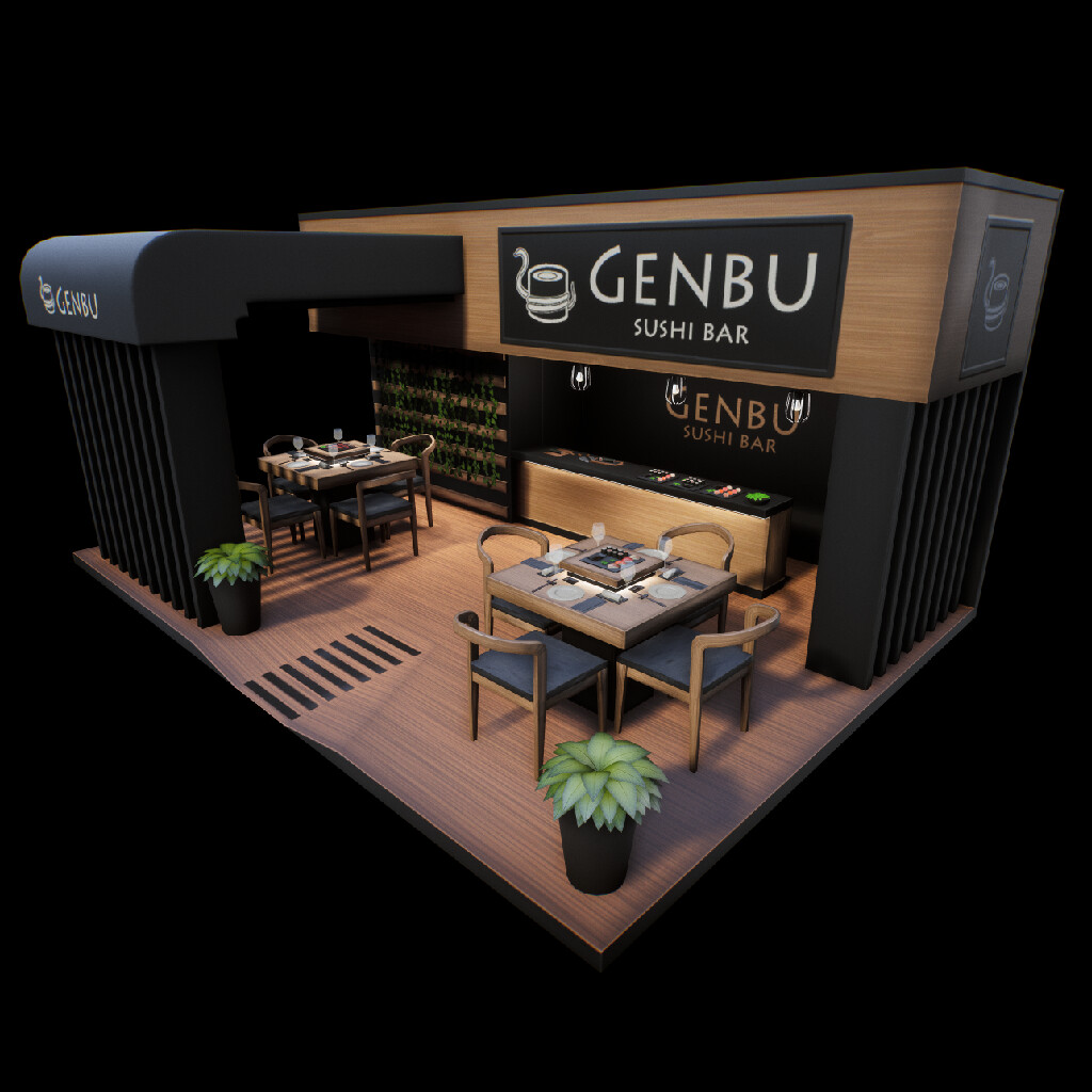 ArtStation - Sushi Stand