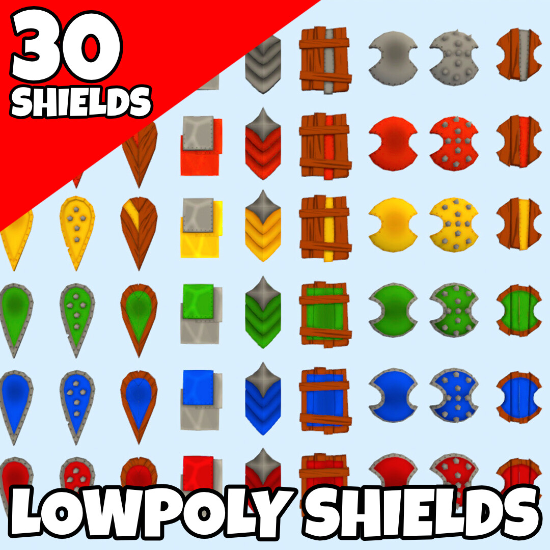 ArtStation - Shield Pack (Lowpoly)