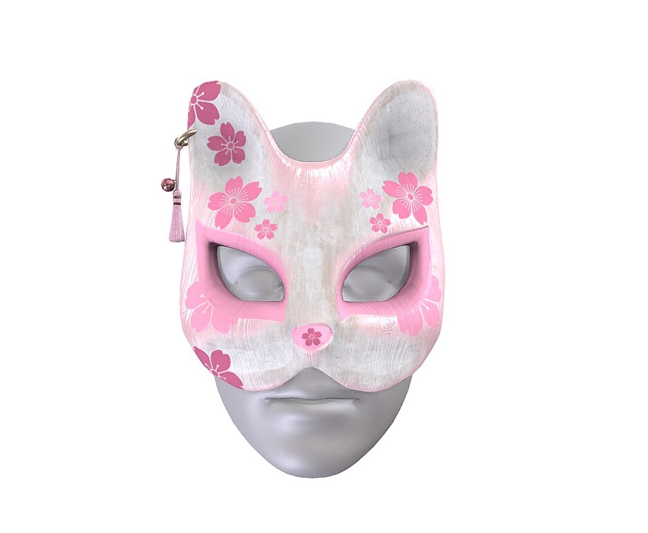 ArtStation - Sakura Kitsune Mask