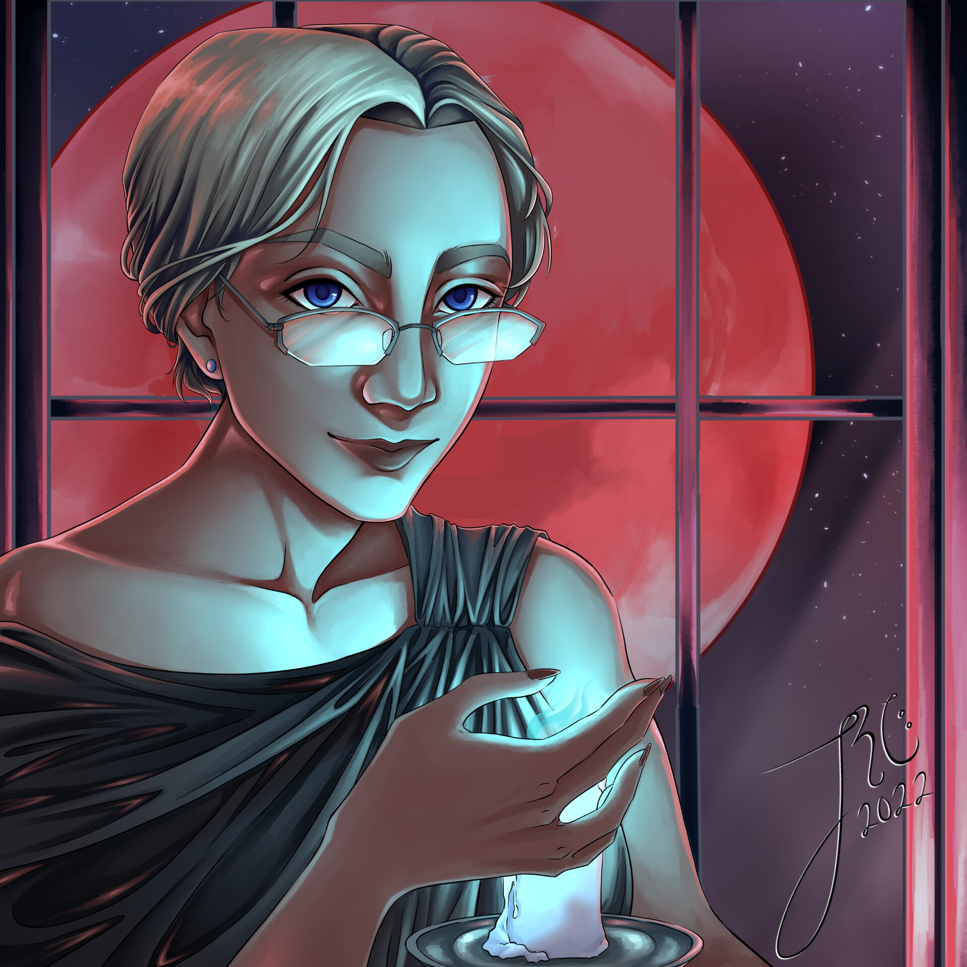 ArtStation - Red Moon