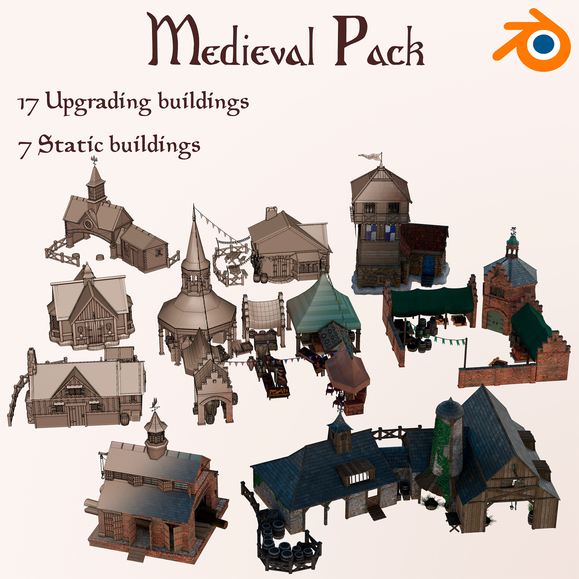 ArtStation - Medieval buildings pack