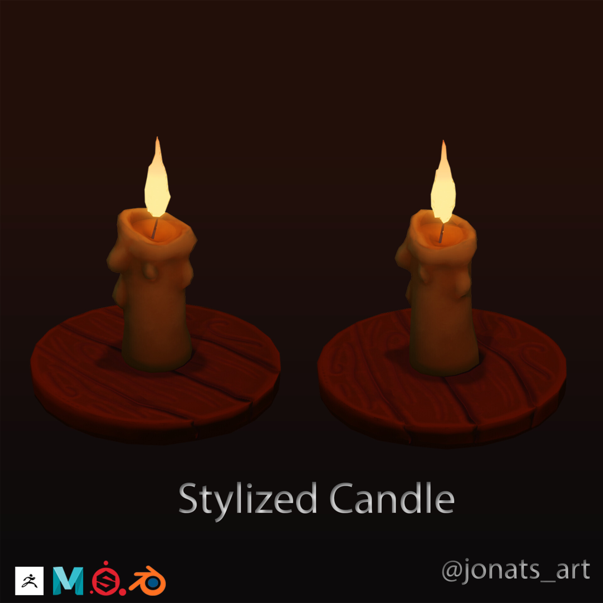 ArtStation - Stylized Candle