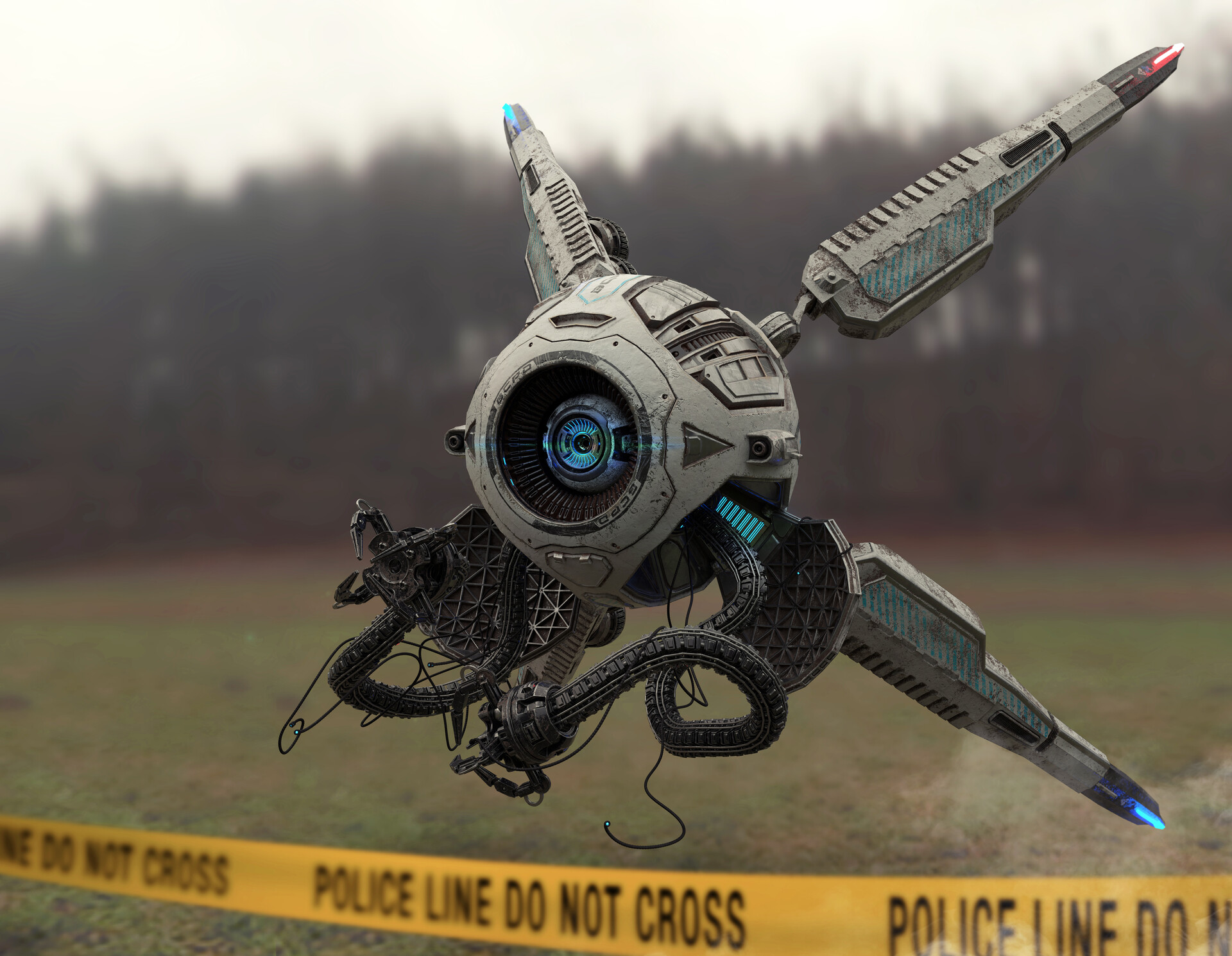 ArtStation - BCPD multi purpose police drone