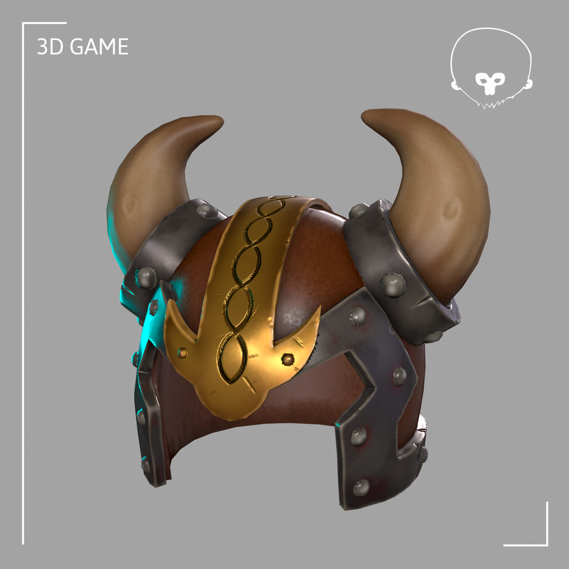 ArtStation - Stylized Helmet Viking