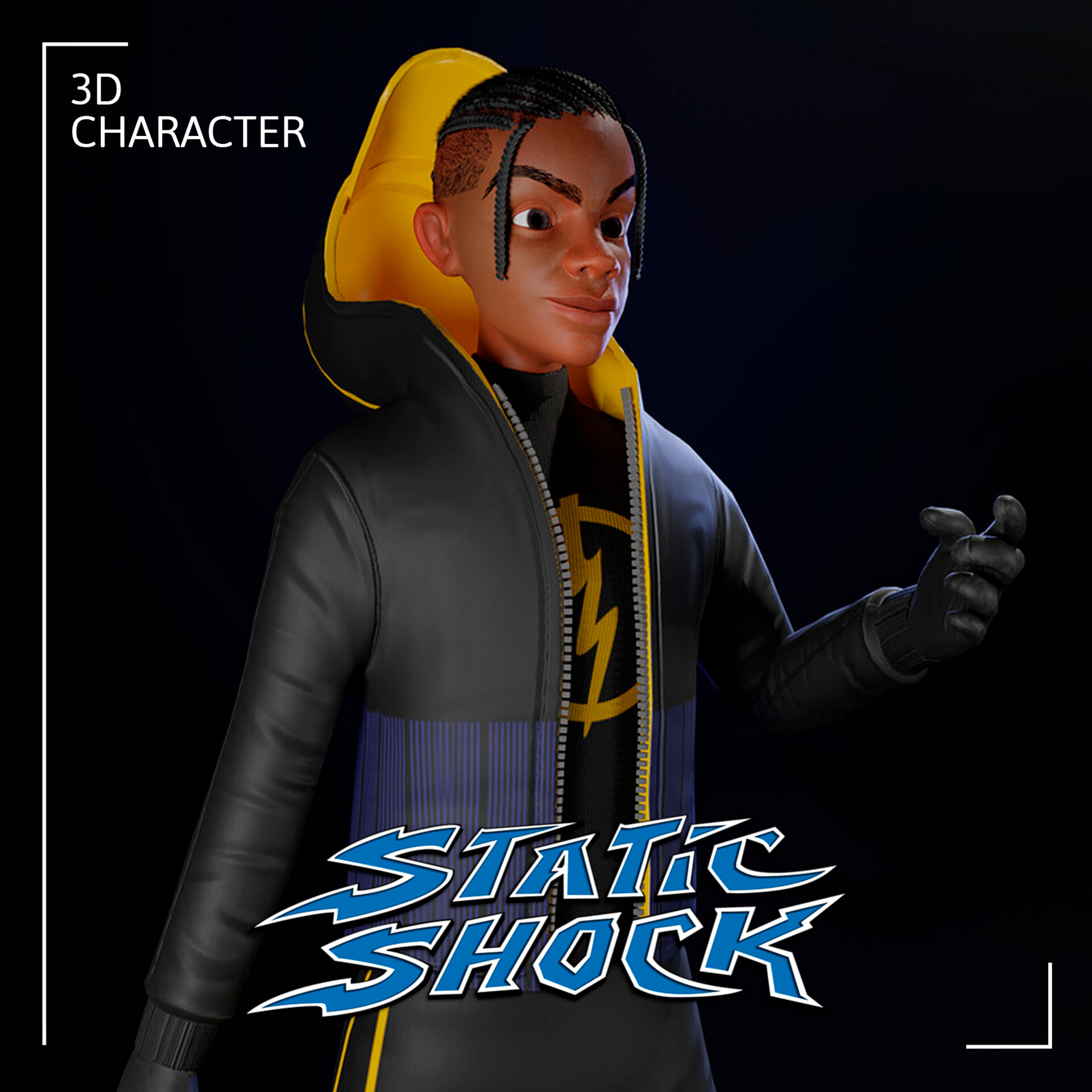 ArtStation - Static Shock - VIrgil Hawkins - DC