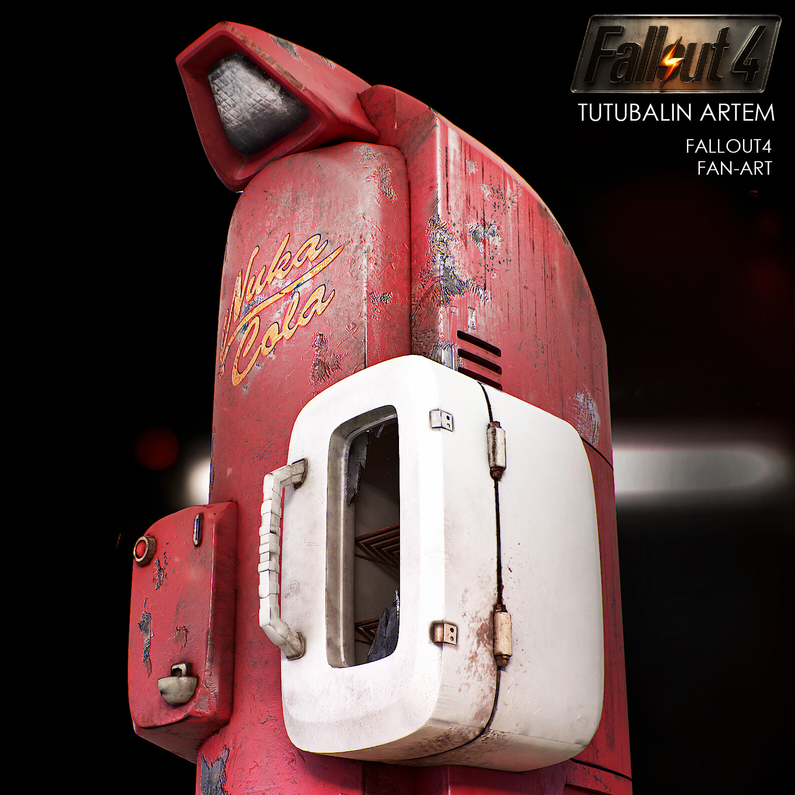 ArtStation - FALLOUT VENDING MACHINE PROPS FAN ART