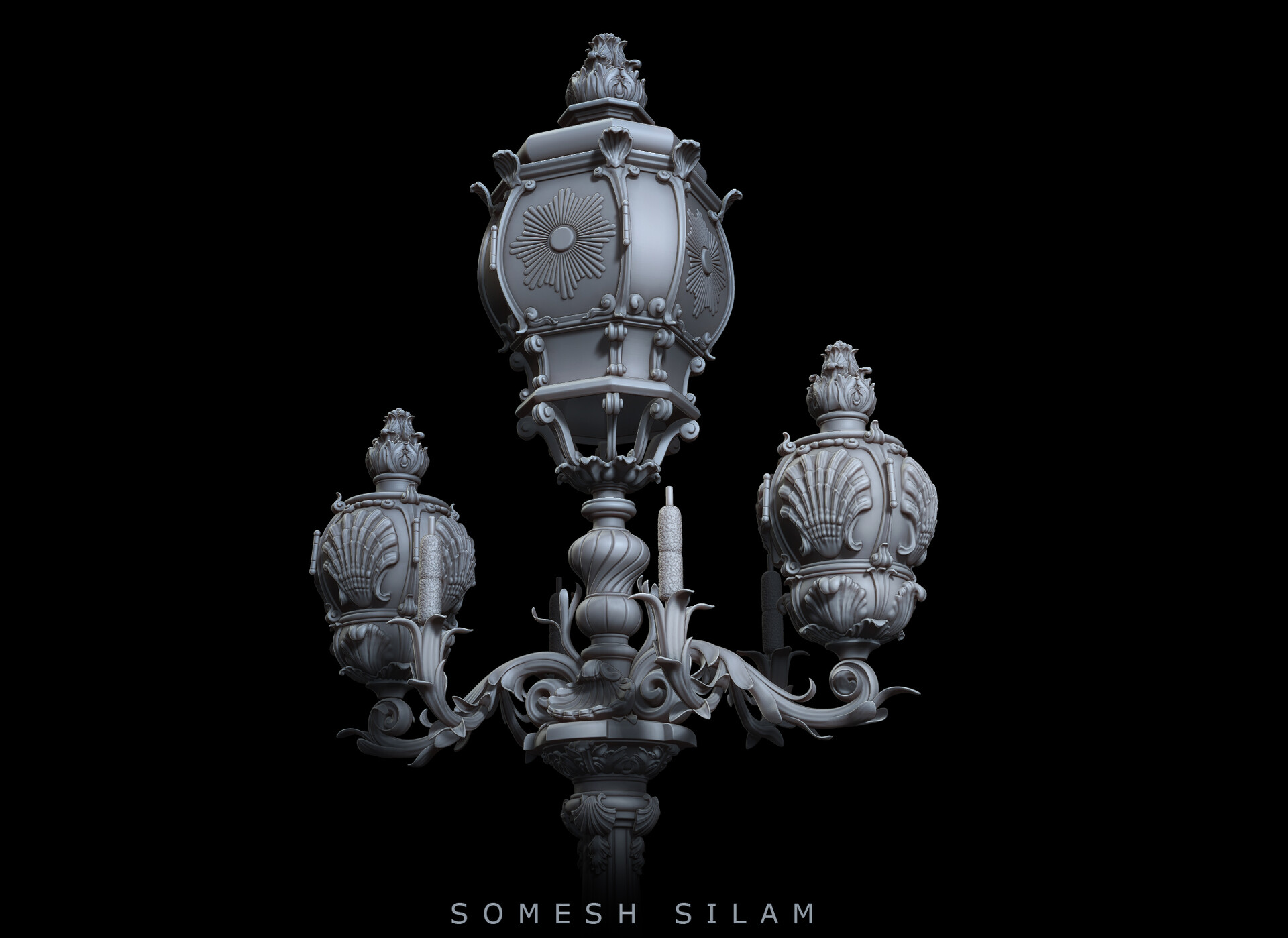 ArtStation - Pont Alexandre III Bridge - Lamp Post