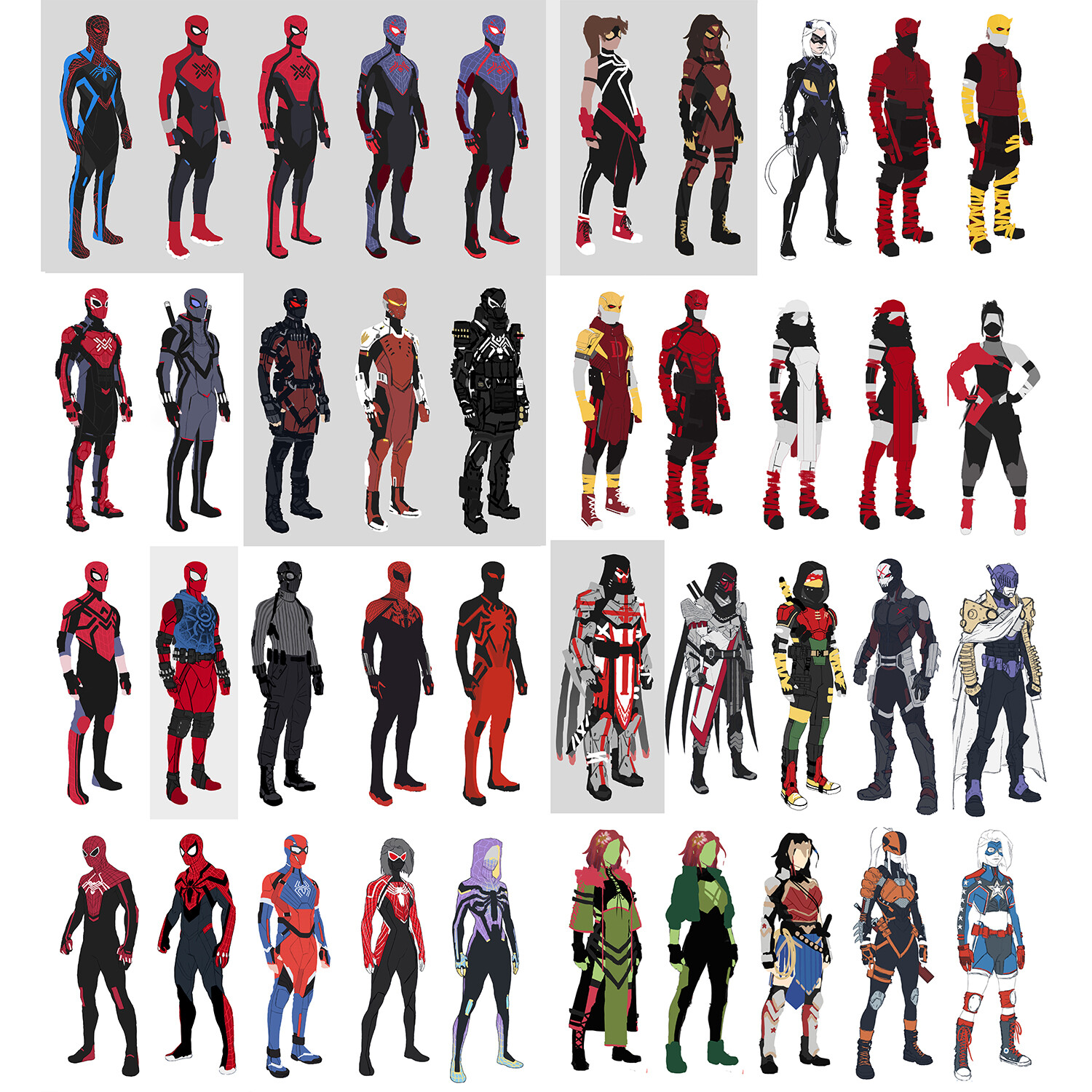 ArtStation - superhero character concept designs