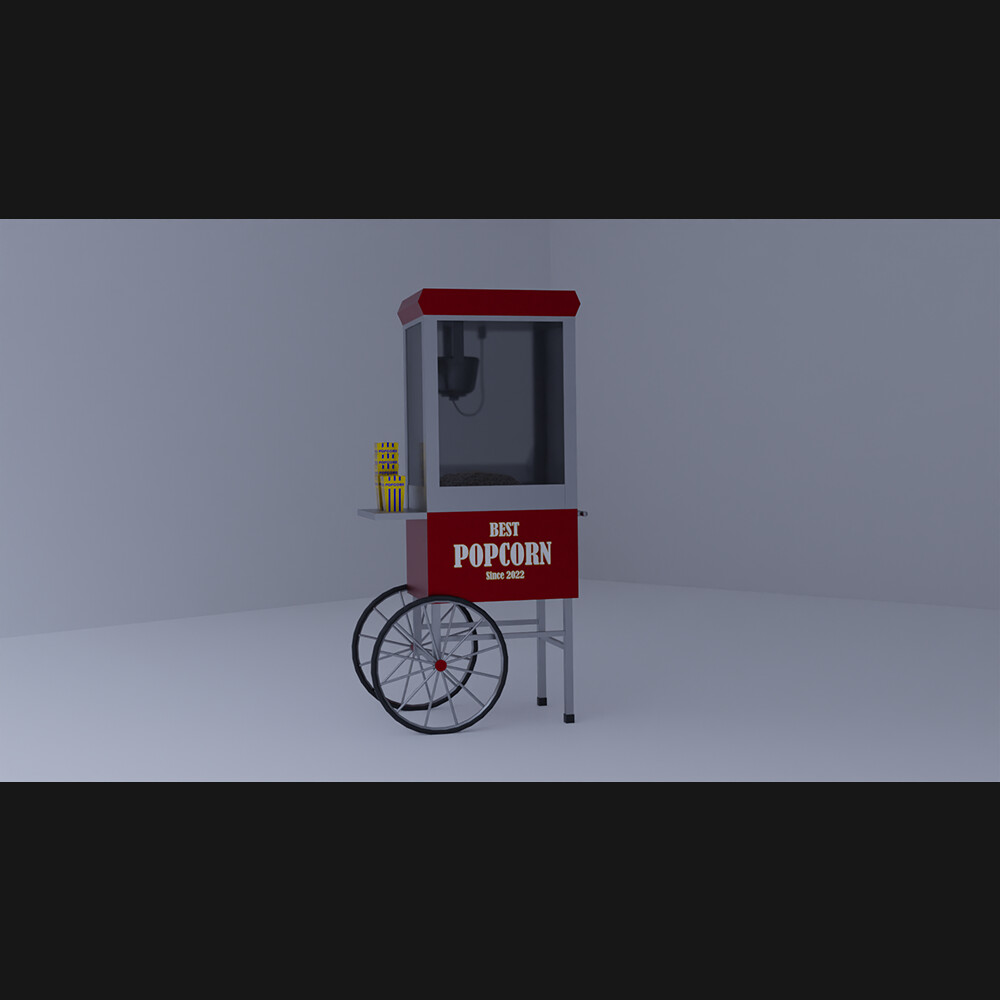 ArtStation - Popcorn Cart