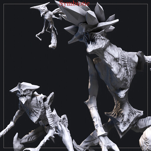 ArtStation - Symbiotic Enemy Suite