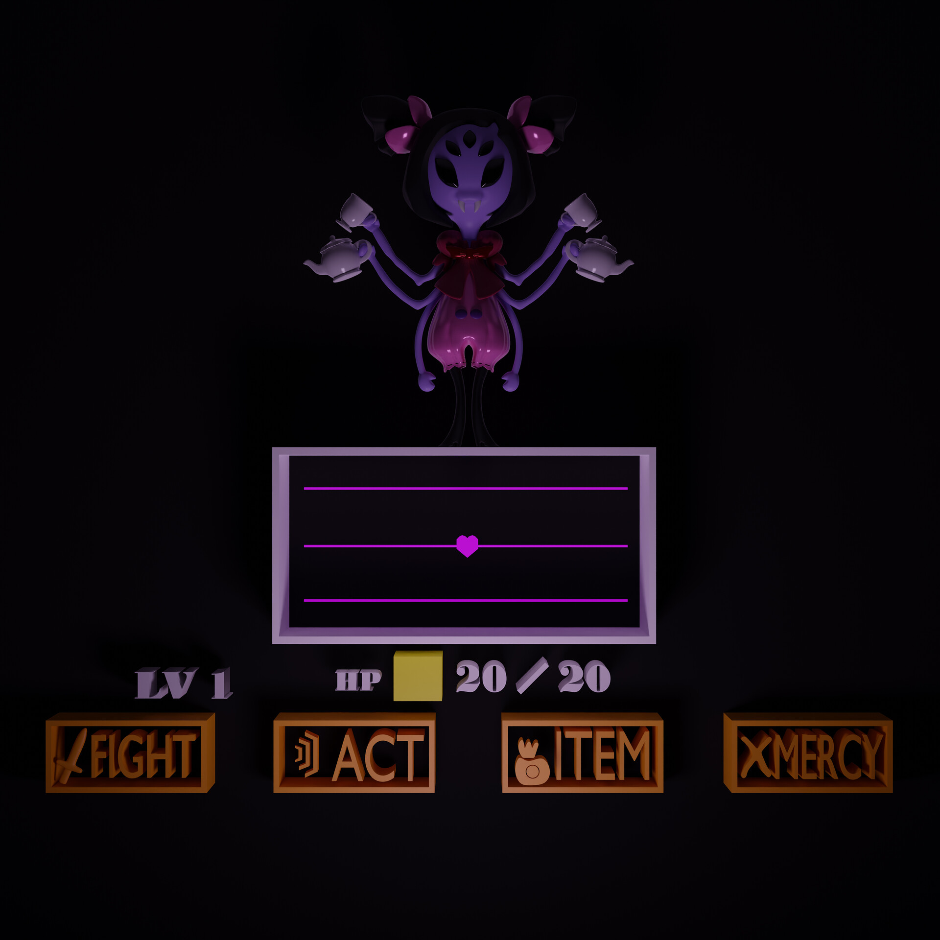 ArtStation - Muffet Fight