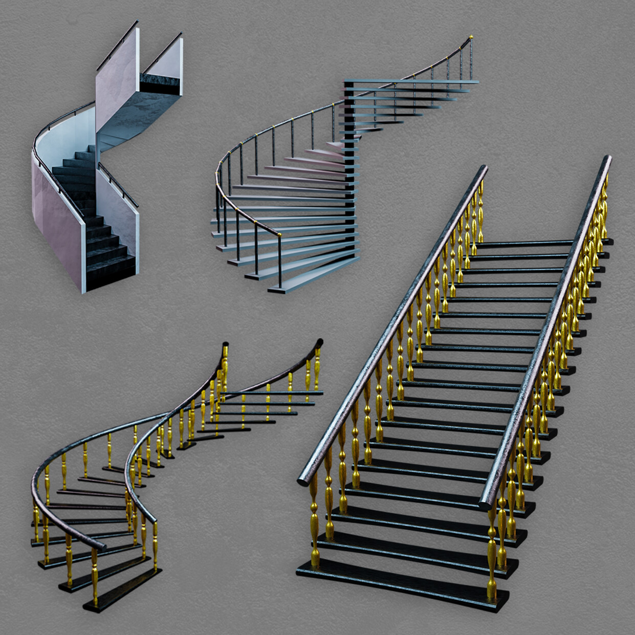 ArtStation - Procedural Stair Pack