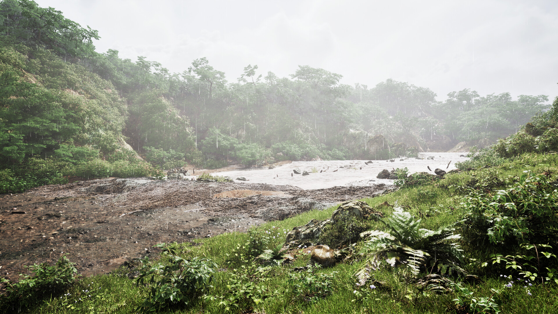 ArtStation - Landslide river using fluid flux
