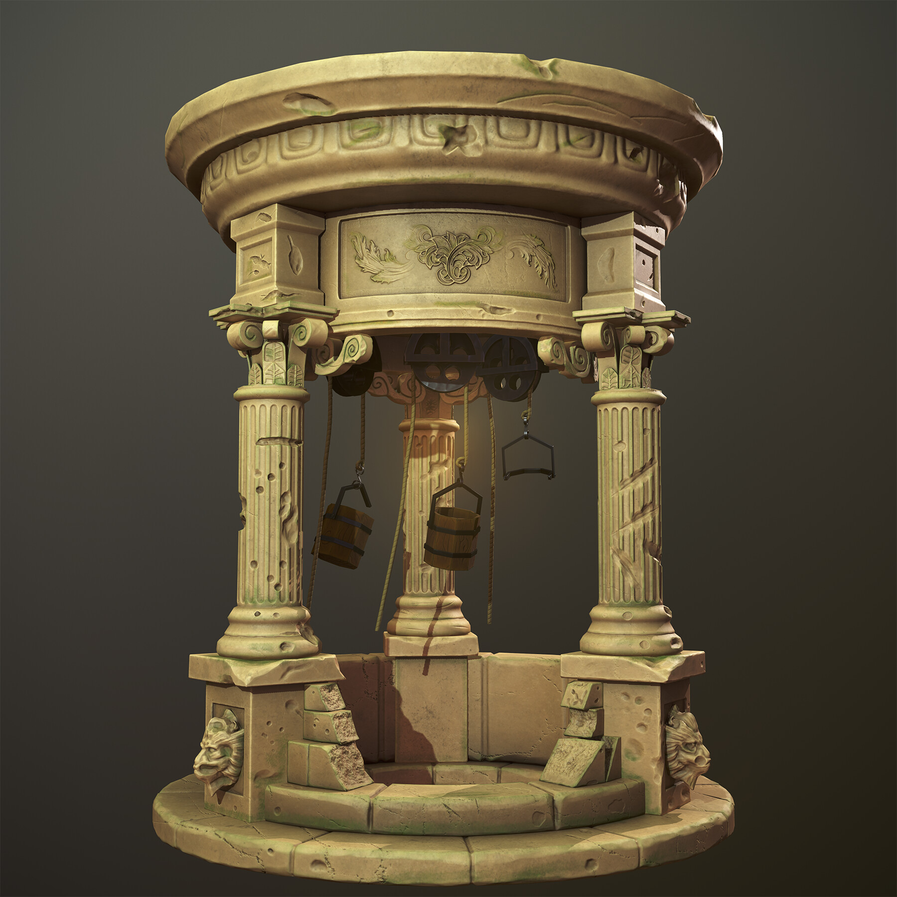 ArtStation - Ruined Water Stylized textured